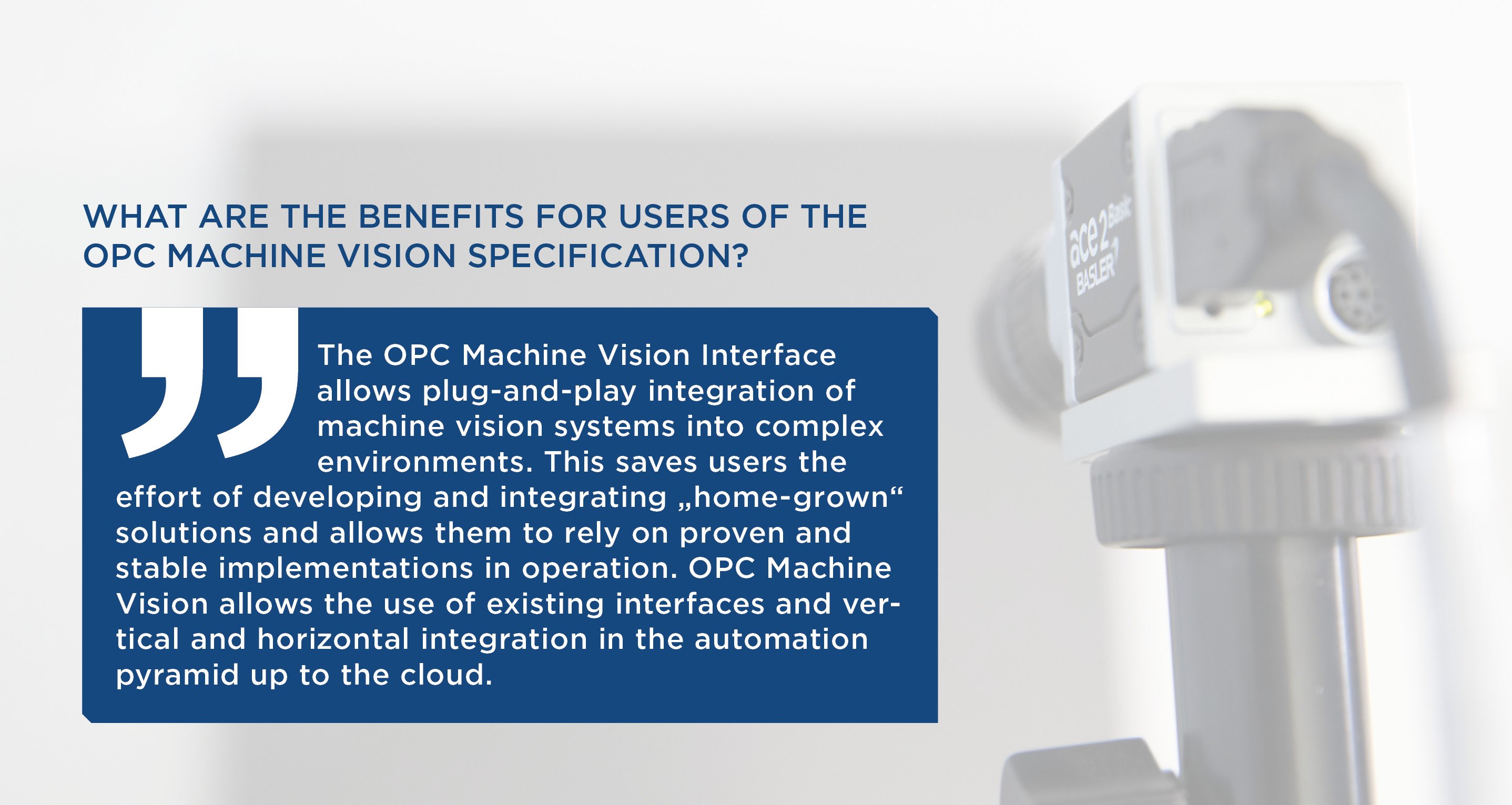OPC UA Unifies Communication Between Machines | Basler AG